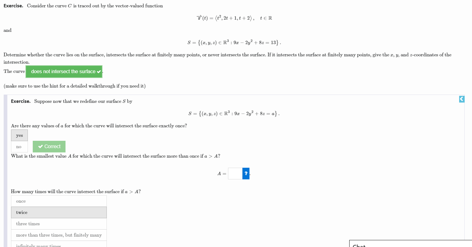 Solved Exercise. Consider the curve C is traced out by the | Chegg.com