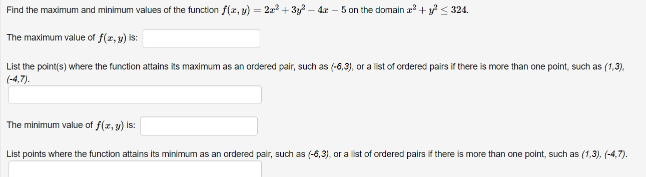 Solved Find the maximum and minimum values of the function | Chegg.com