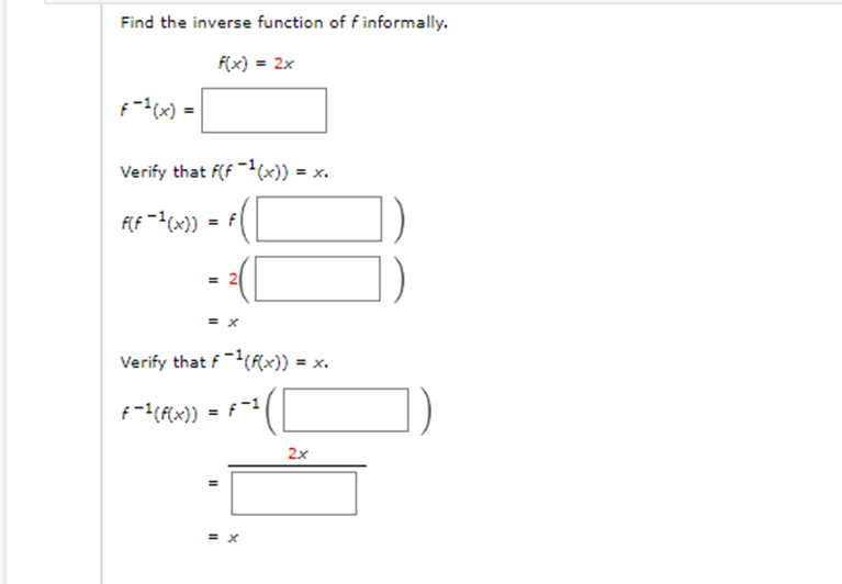 Solved Find the inverse function of f | Chegg.com