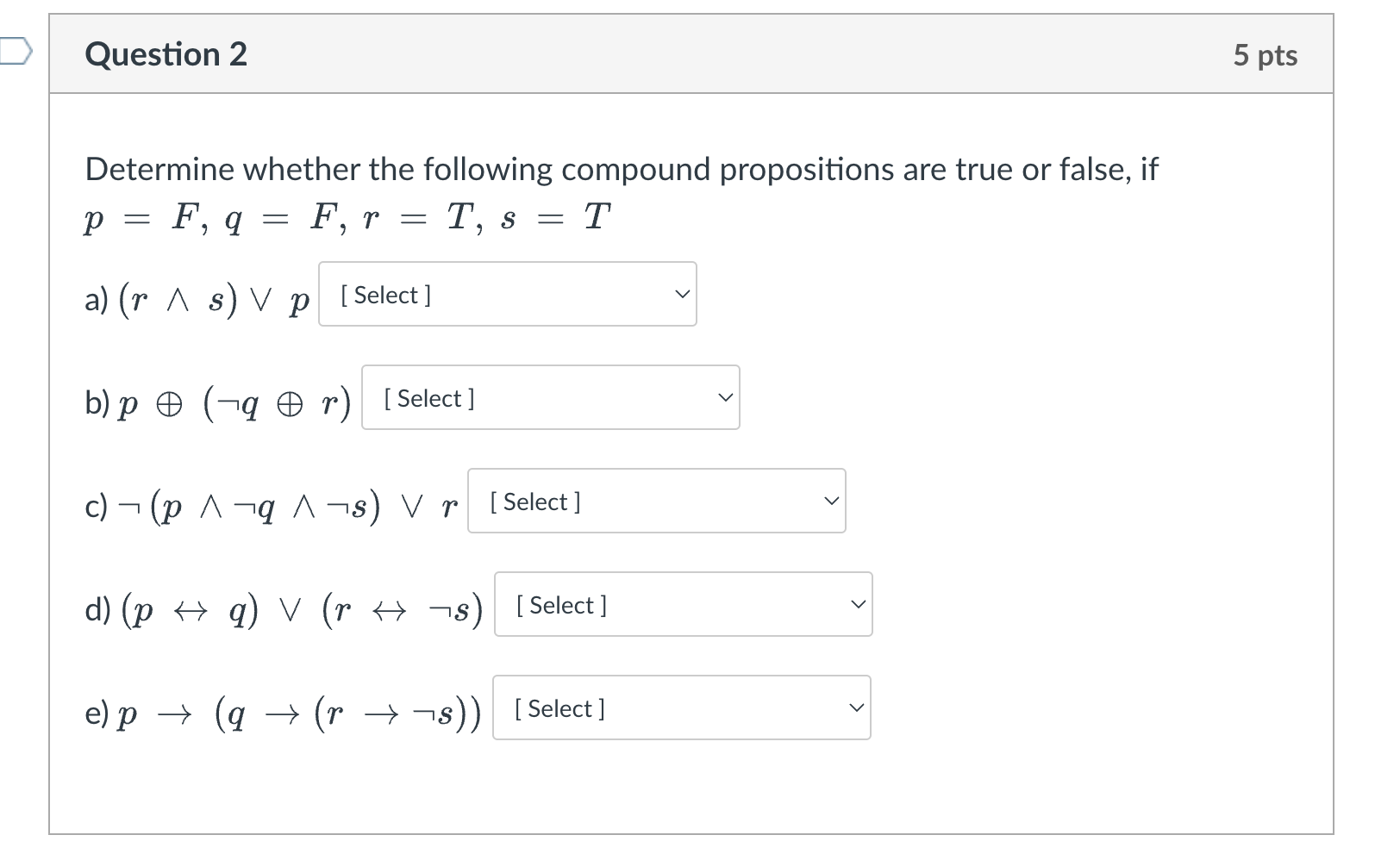 Solved Determine whether the following compound propositions | Chegg.com