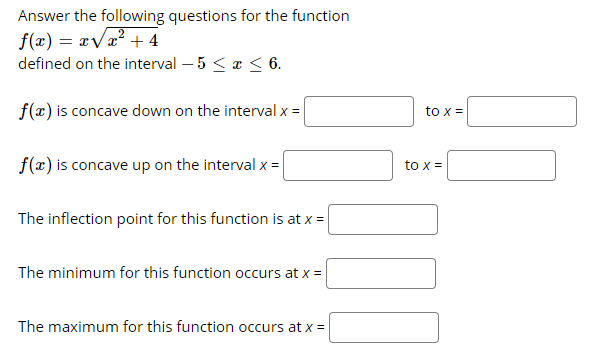 Solved Answer the following questions for the function f(1) | Chegg.com