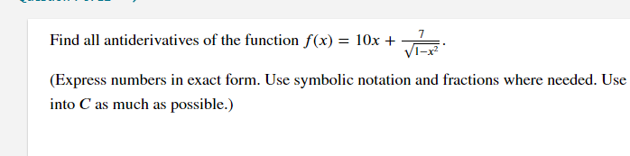 Solved Find all antiderivatives of the function | Chegg.com