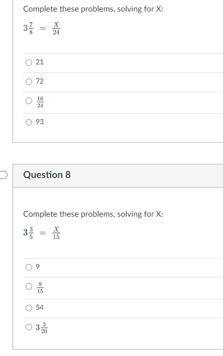 Solved Complete these problems, solving for X : 387=24X 21 | Chegg.com