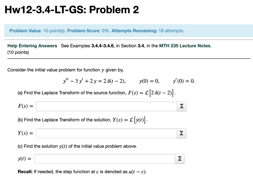 Solved Hw12-3.4-LT-GS: Problem 2 Problem Value: 10 point(s). | Chegg.com