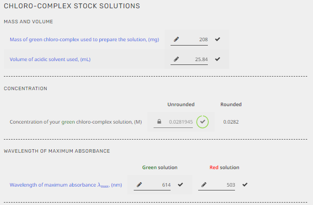 CHLORO-COMPLEX STOCK SOLUTIONS MASS AND VOLUME Mass | Chegg.com