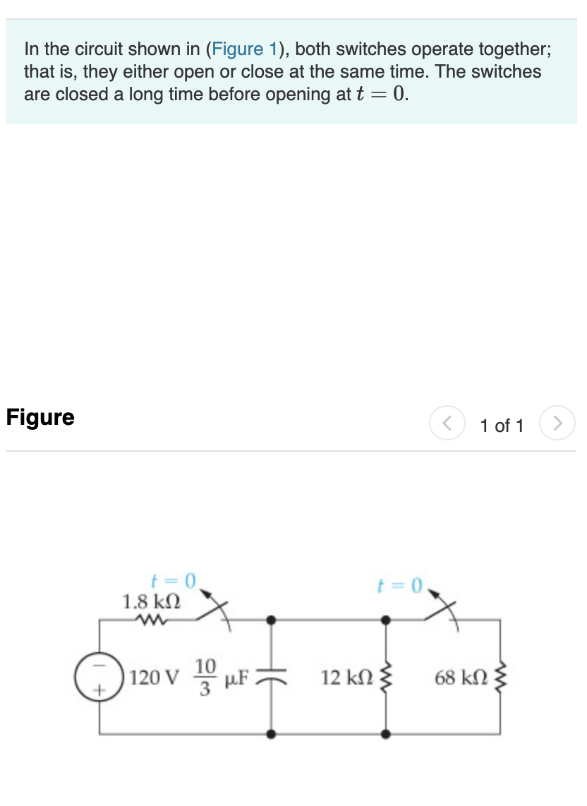 Solved In the circuit shown in (Figure 1), both switches | Chegg.com