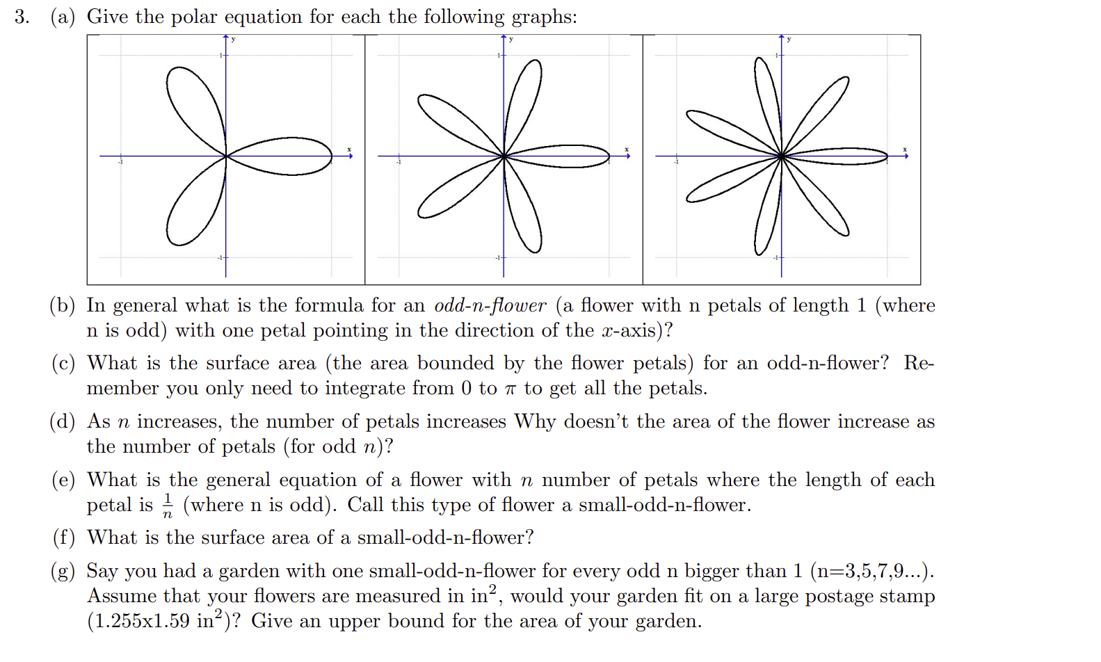 Solved 3. (a) Give the polar equation for each the following | Chegg.com