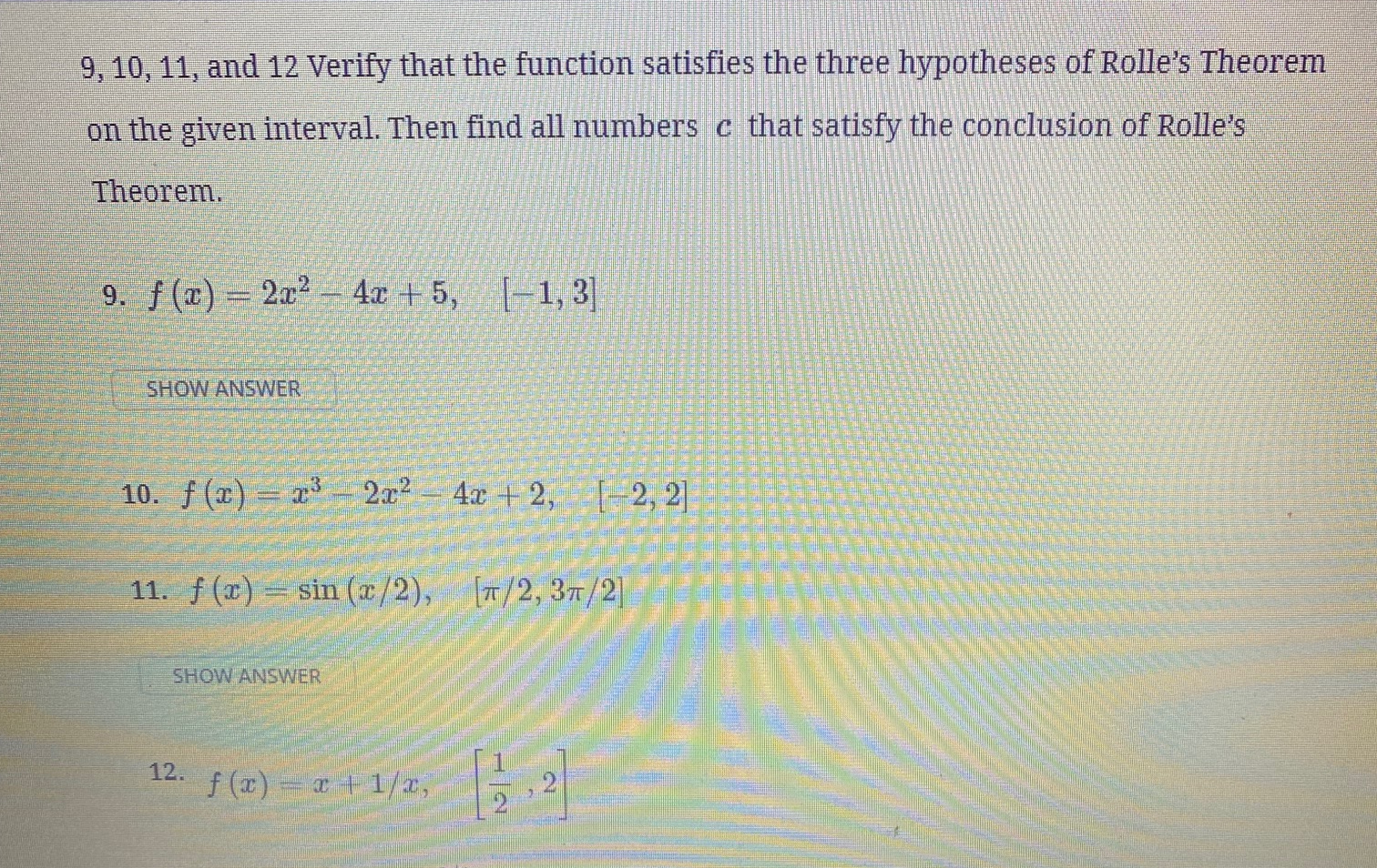 Solved Verify that the function satisfies the three | Chegg.com