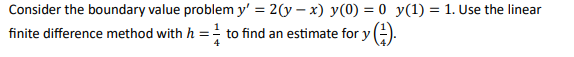 Solved Consider the boundary value problem | Chegg.com