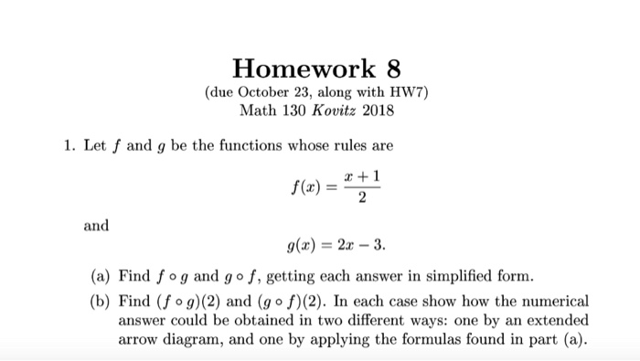 Solved Homework 8 Due October 23 Along With Hw7 Math 130 
