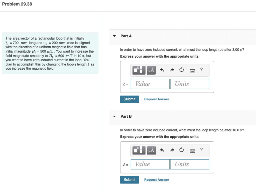 Solved Problem 29.38 Part A The area vector of a rectangular | Chegg.com