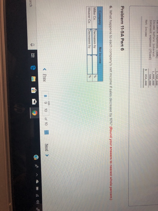 Solved Problem 11-5A Computing and analyzing times interest | Chegg.com