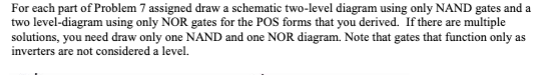 Draw A Schematic Two-level Diagram Using Only Nand Gates Nan