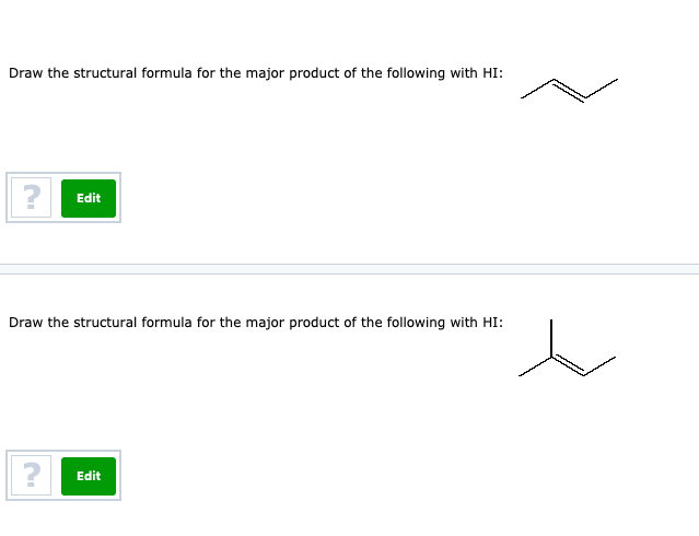 Solved Draw the structural formula for the major product of | Chegg.com