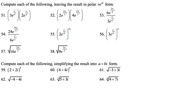Solved Compute each of the following, leaving the result in | Chegg.com