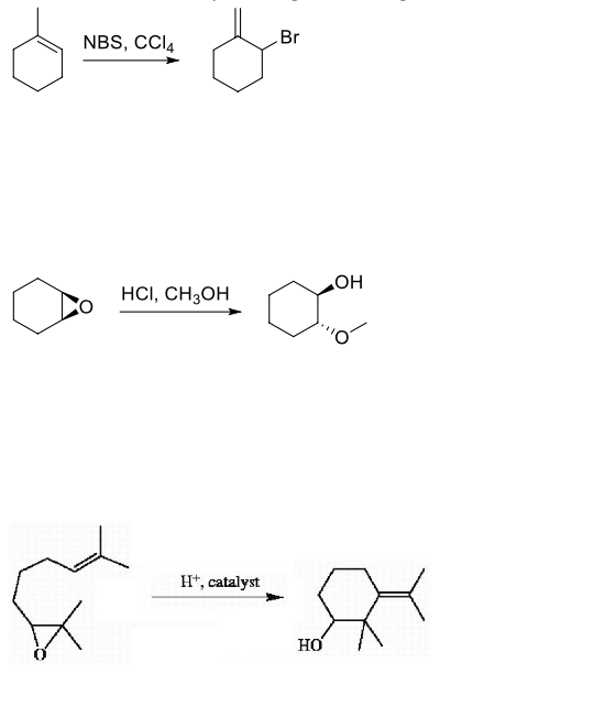Solved NBS, CCIA Br OH HCI, CH3OH ☆ H+, catalyst HO | Chegg.com