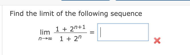 Solved Find the limit of the following | Chegg.com