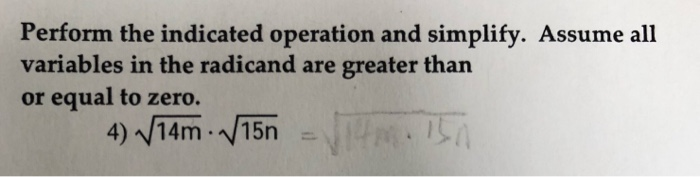 Solved Perform the indicated operation and simplify. Assume | Chegg.com