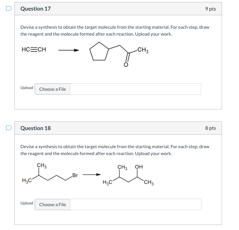 Solved For each step draw the reagent and the molecule | Chegg.com