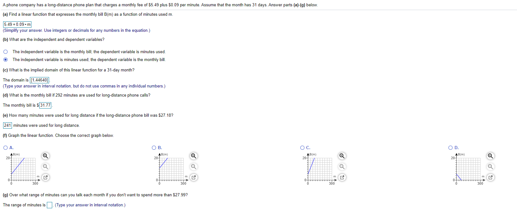 Solved A phone company has a long-distance phone plan that | Chegg.com
