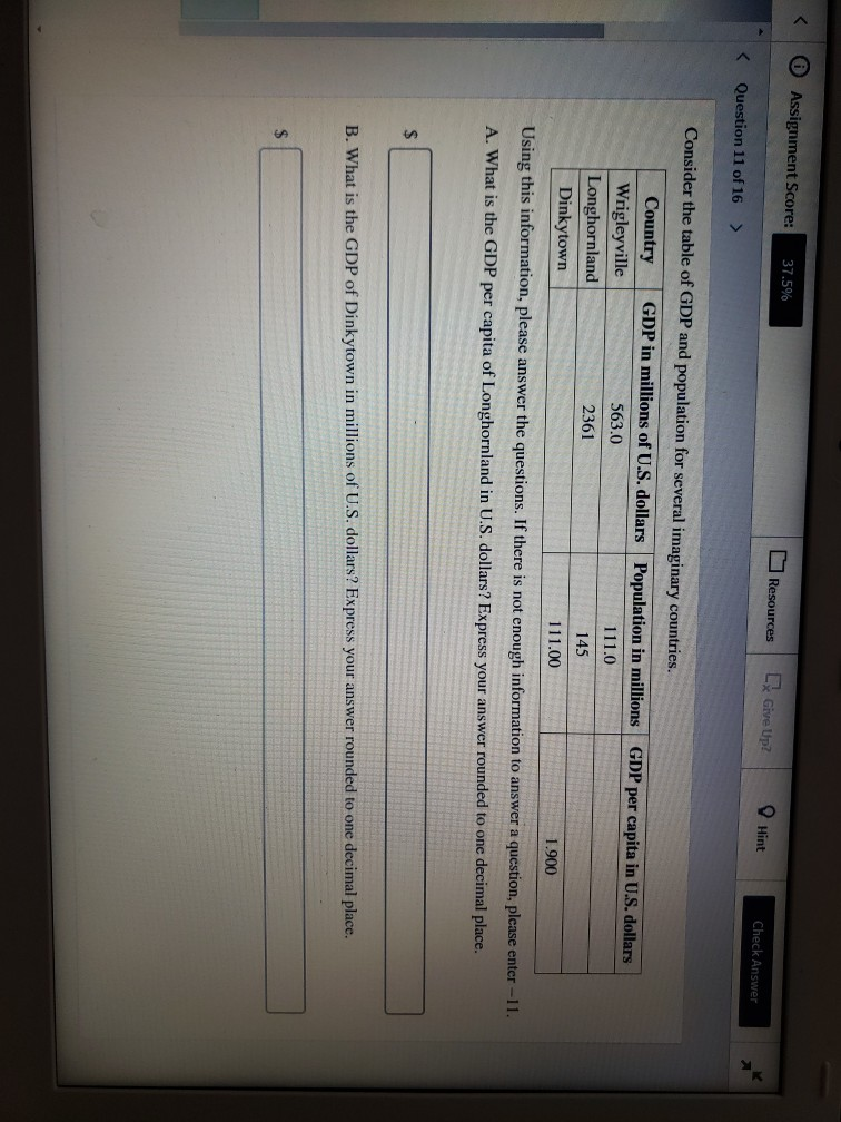 Solved Assignment Score: 37.5% Resources Give Up? Hint Check | Chegg.com