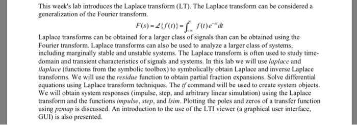 Solved .) Use the LTI viewer to obtain the step response of | Chegg.com