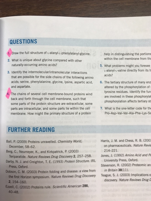 Solved QUESTIONS . Draw the full structure of | Chegg.com