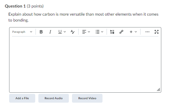 Solved Explain about how carbon is more versatile than most | Chegg.com