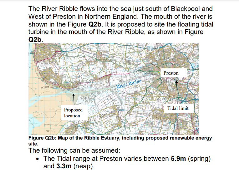 Solved The River Ribble flows into the sea just south of | Chegg.com