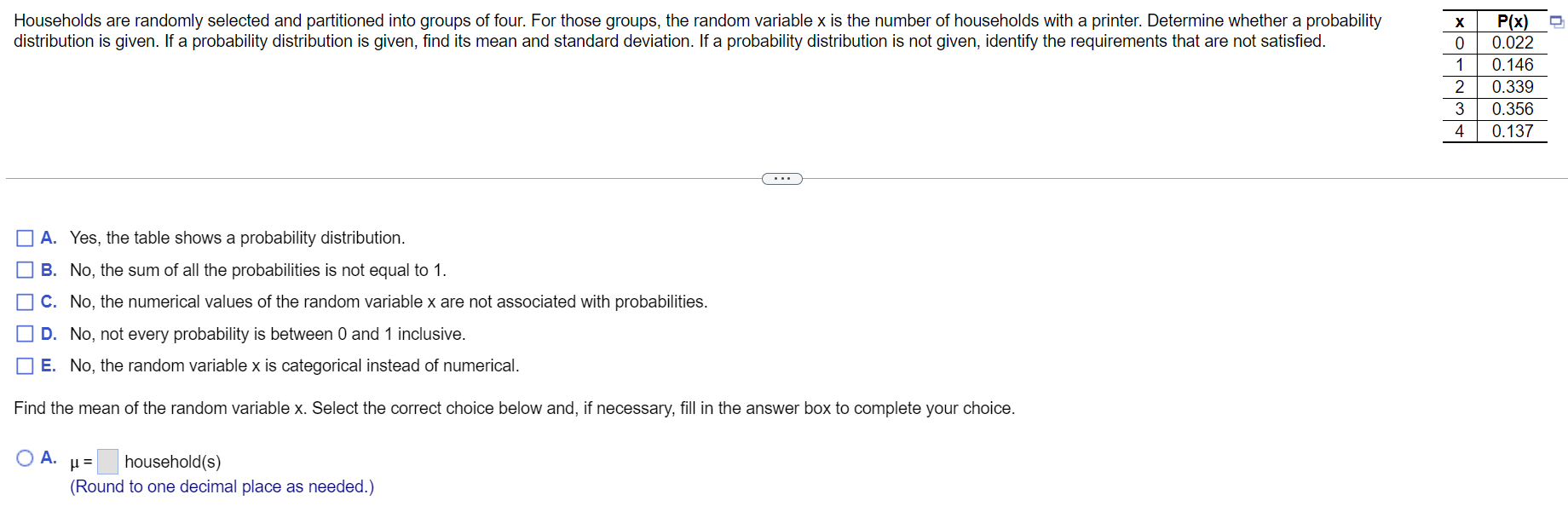 Solved Households are randomly selected and partitioned into | Chegg.com