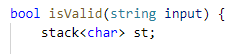 Solved Complete the function isValid that is an advanced | Chegg.com