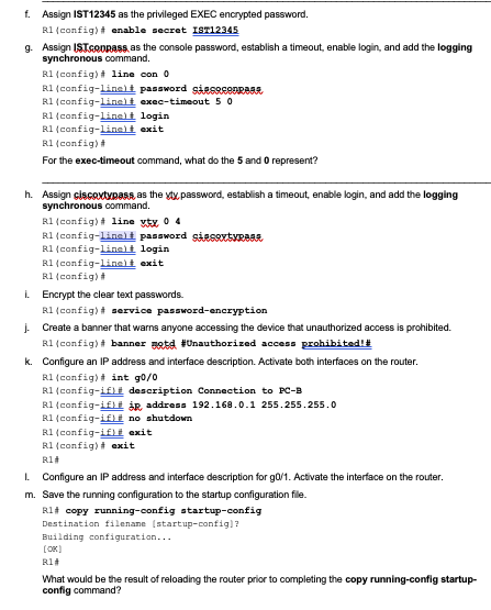 Solved Hw1 Configuring Basic Router Settings With Ios Cli 8717