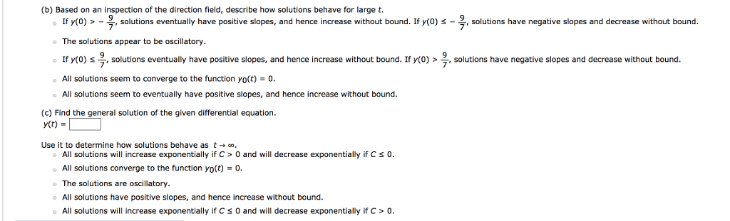 Solved Consider the following differential equation. (A | Chegg.com