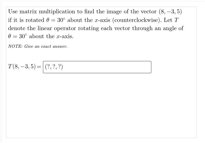 Solved Use matrix multiplication to find the image of the | Chegg.com