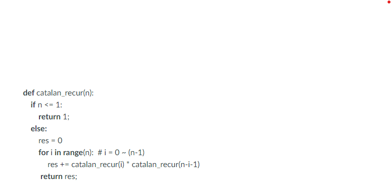 Solved MIPS Language 2. Complete catalan_recur function, | Chegg.com