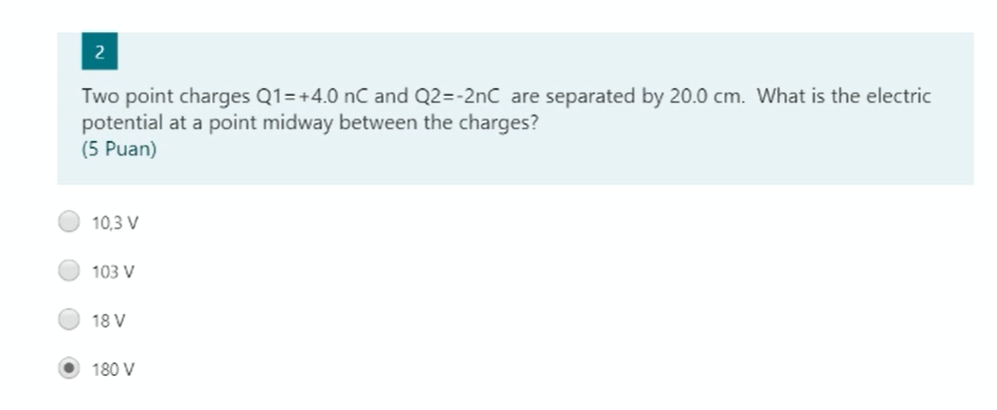 Solved 2 Two point charges Q1=+4.0 nC and Q2=-2nC are | Chegg.com
