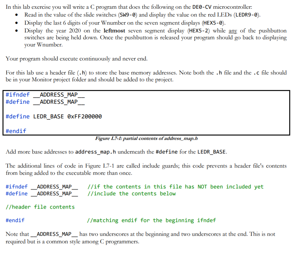 In this lab exercise you will write a C program that | Chegg.com