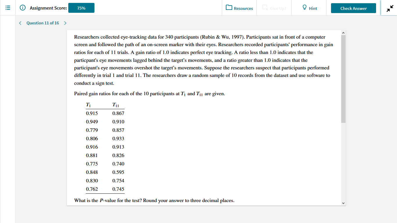 Solved iii Assignment Score: 75% Resources Ly Give Up Hint | Chegg.com