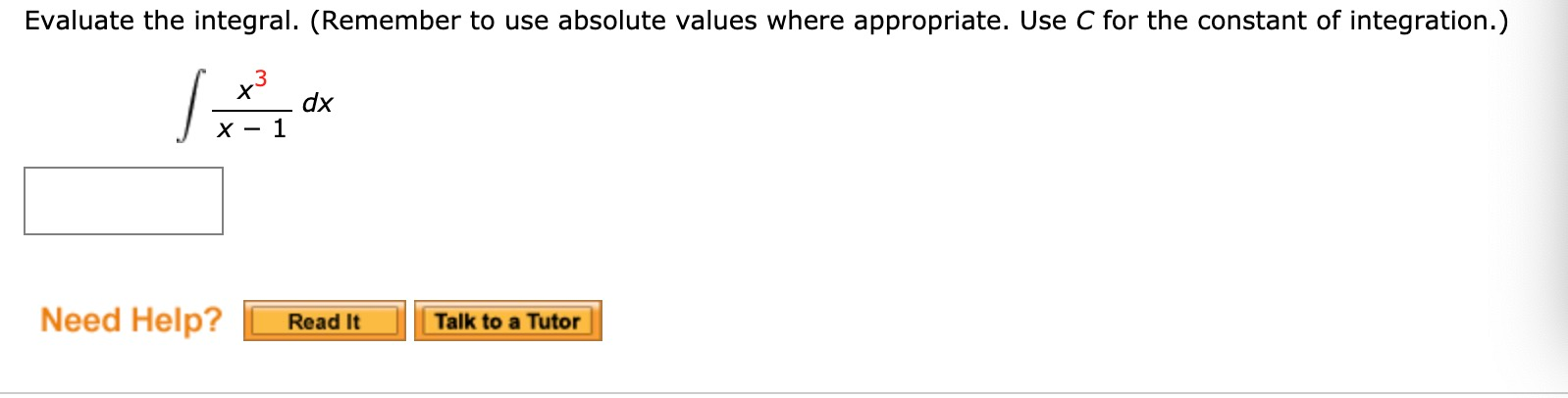 Solved Evaluate the integral. (Remember to use absolute | Chegg.com