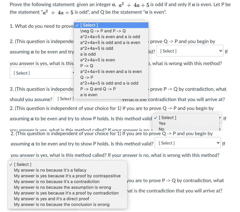 Prove the following statement: given an integer a, a2 | Chegg.com