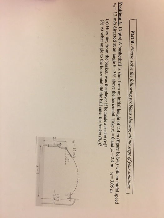 Solved Part B: Please solve the following problens showing | Chegg.com