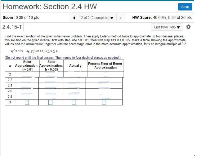 Solved Homework Section 2 4 Hw Save Score 0 38 Of 10 Pts
