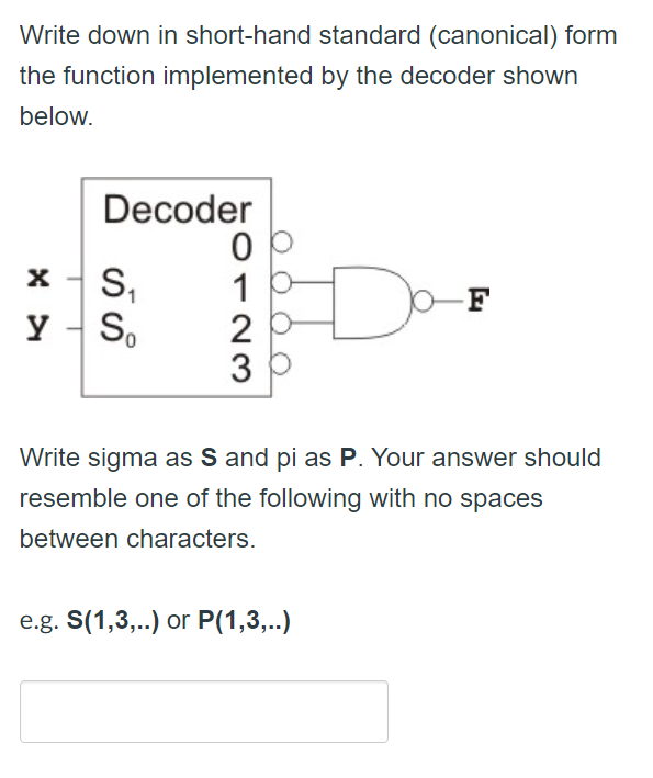 Solved Write down in short-hand standard (canonical) form | Chegg.com
