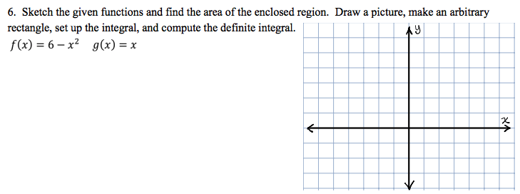 Solved 6. Sketch the given functions and find the area of | Chegg.com
