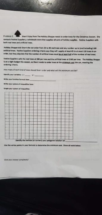 Problem 5 Sheri Enjoy from The Holiday Shoppe meeds | Chegg.com