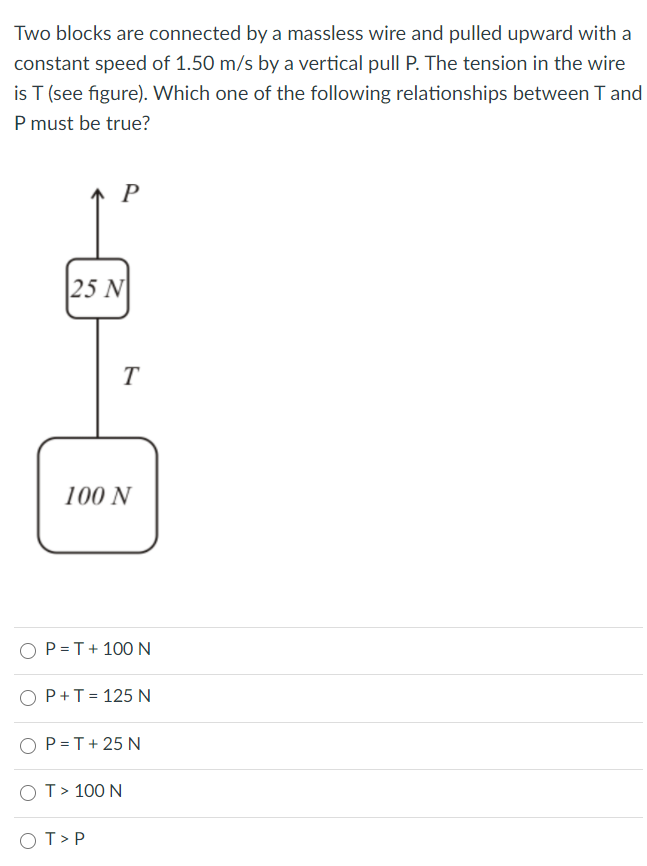 Solved Two blocks are connected by a massless wire and | Chegg.com