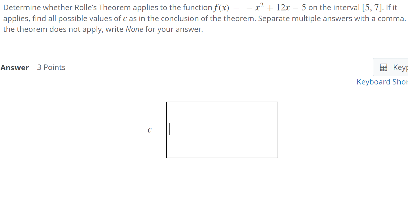 Solved Determine Whether Rolles Theorem Applies To The