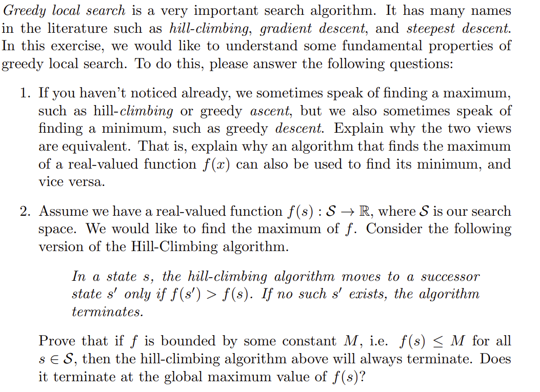 Solved Greedy Local Search Is A Very Important Search 