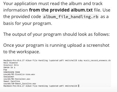 Solved 6.1 TT 📕 Album File Handling The program must read | Chegg.com