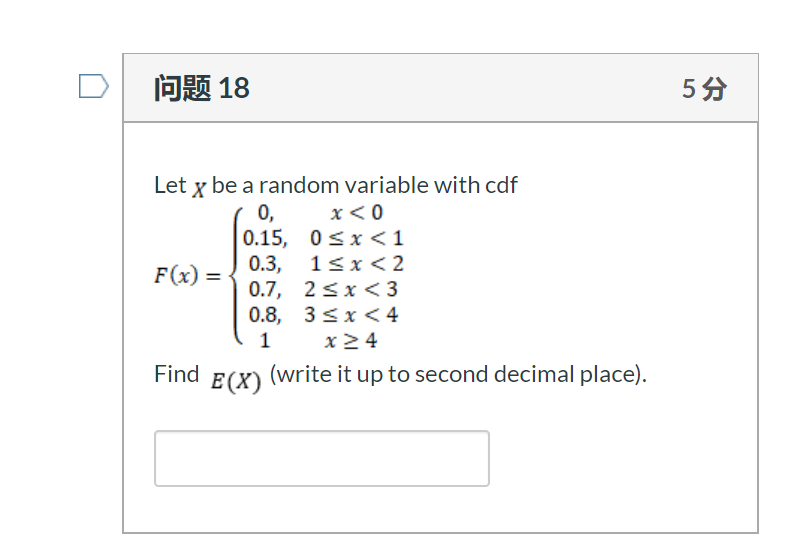 Solved 12 18 59 Let y be a random variable with cdf 0x